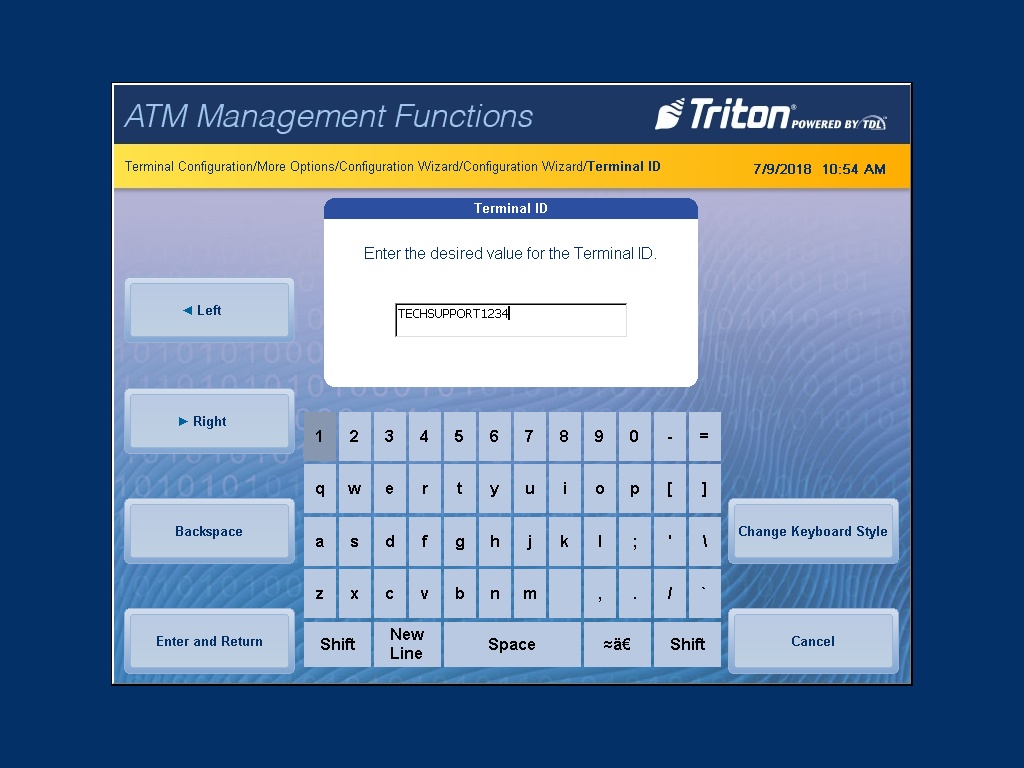 The Terminal ID is a unique string of six to fifteen characters that ...